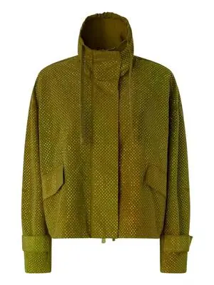 Pinko Hooded Boxy Jacket - Green
