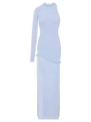 MANURI Candy One-sleeve Maxi Dress - Blue
