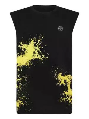 PLEIN SPORT Splash Tank Top - Black