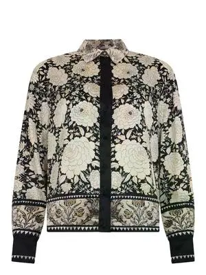 Roberto Cavalli Floral-print Shirt - Neutrals