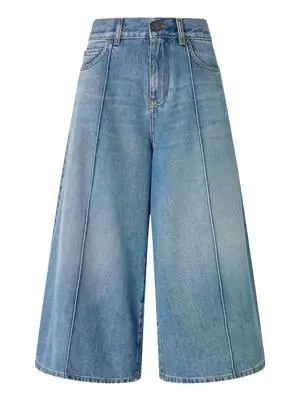 PINKO Seam Denim Wide Leg Jeans
