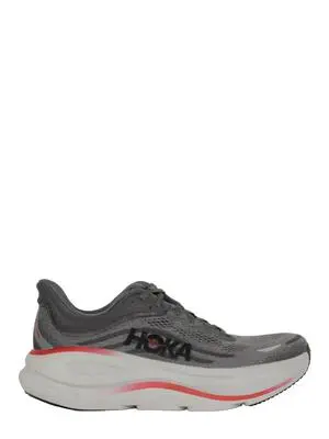 HOKA Textured Lace-up Sneakers - Grey