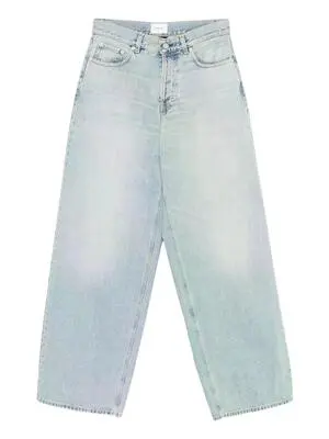 HAIKURE Buttoned Five-pocket Jeans - Blue
