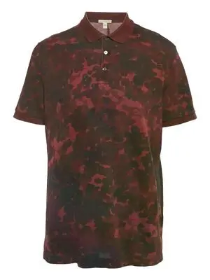 Burberry Pique-print Polo T-shirt - Red