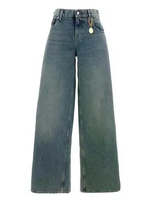Stella McCartney Five-pocket Wide Leg Jeans - Blue