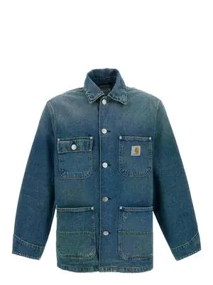 Carhartt Work In Progress Patch-pocket Denim Jacket - Blue