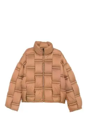 RAXXY Panelled Padded Jacket - Brown