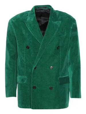 LANVIN Double-breasted Cotton Jacket - Green