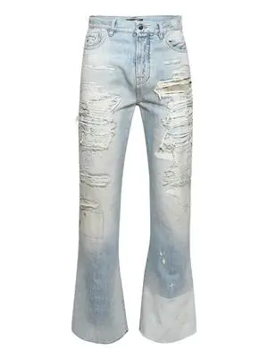 Amiri Repaired Boot Cut Jean - Light  Blue