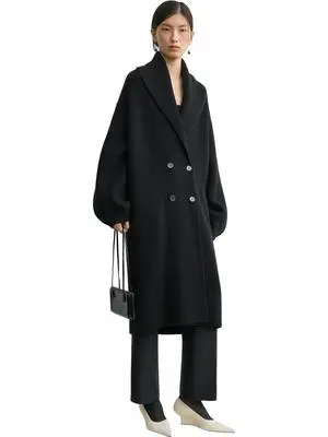 TOTEME Shawl-lapel Long Cardigan - Black