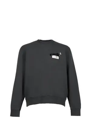 MAISON MARGIELA Numeric Logo Patch Sweatshirt Black