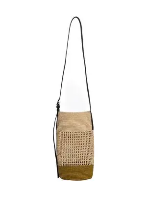 Khaite Small Raffia Bucket Bag - Natural