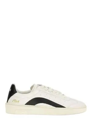 Dsquared2 Rider Leather Sneakers Neutrals