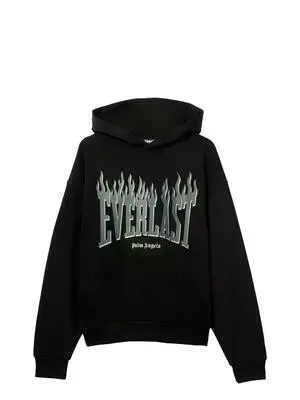 Palm Angels X Everlast Logo-print Hoodie - Black