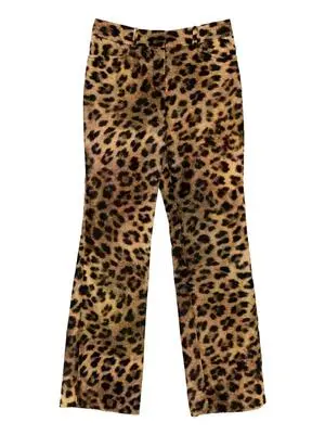 Ba&sh Animal-print Trousers - Brown