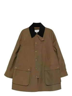 Loewe Corduroy-collar Jacket - Brown