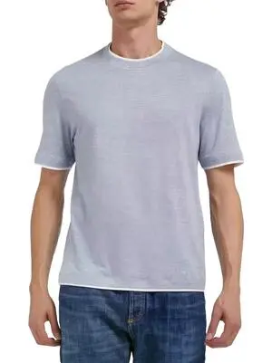 Brunello Cucinelli Trim T-shirt - Grey
