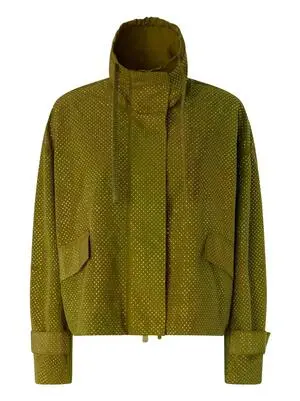 Pinko Hooded Pocket Jacket Green