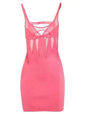 Thierry Mugler Mini Corset Dress - Pink