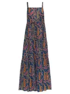 Etro Paisley-pattern Maxi Dress - Blue