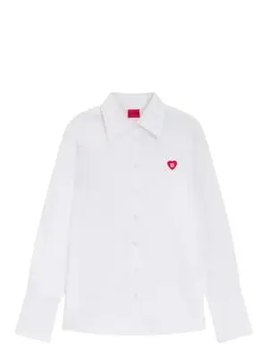 Hugo Heart Buttoned Shirt - White