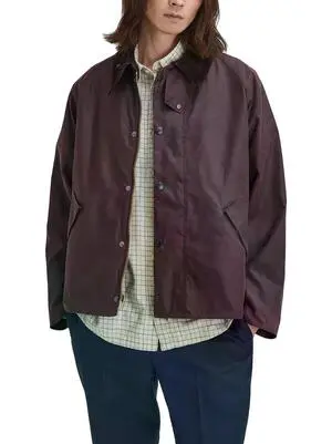 Barbour Corduroy Collar Jacket - Purple