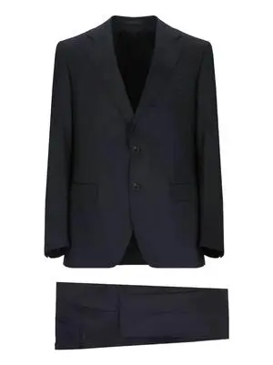 Caruso Single-breasted Suit - Blue