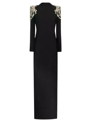 Zuhair Murad Rhinestone-embellished Long Dress - Black