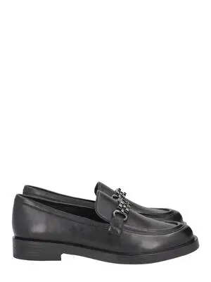 TOSCA BLU Chain-trim Loafers - Black