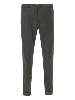 DONDUP Cuffed-hem Chinos - Green