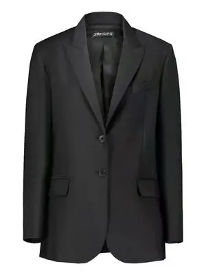 DRHOPE Two-button Wool Blazer - Black