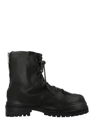 424 Marathon Laced Zip-Up Boots Black