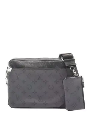 LOUIS VUITTON Monogram Eclipse Trio Messenger Bag 2021-2025 - Black