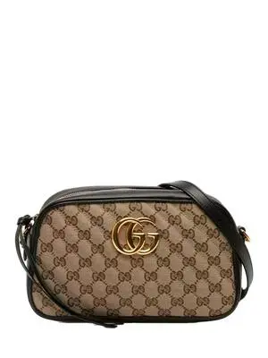 Gucci Gg Marmont Matelassé Crossbody Bag - Brown