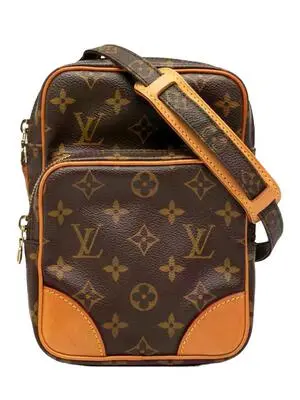 LOUIS VUITTON 2001 Monogram Amazone Crossbody Bag - Brown