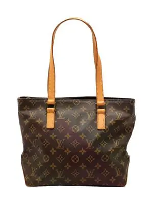 LOUIS VUITTON 2000 Monogram Cabas Piano Tote Bag - Brown