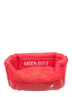 Moon Boot X Poldo Dog Couture Logo Print Dog Bed - Red