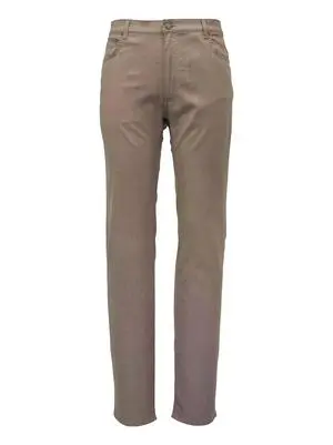 MAURIZIO BALDASSARI Buttoned-fastening Trousers - Brown