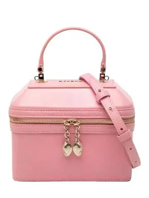 BVLGARI Leather Serpenti Forever Vanity Satchel - Pink