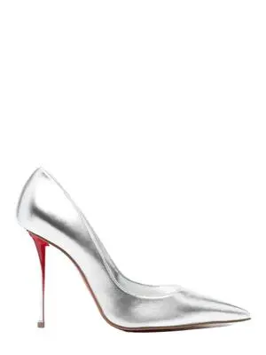 CHRISTIAN LOUBOUTIN Leather Pointed-toe Pumps - Silver