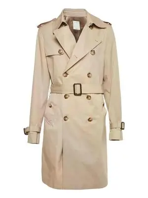 Sandro Double-breasted Trench Coat - Neutrals