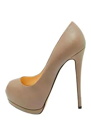 GIUSEPPE ZANOTTI Peep-toe Platform Pumps - Neutrals