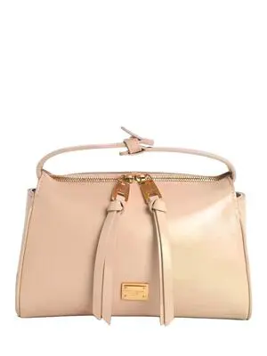 Dolce & Gabbana Leather Vittoria Tote - Neutrals