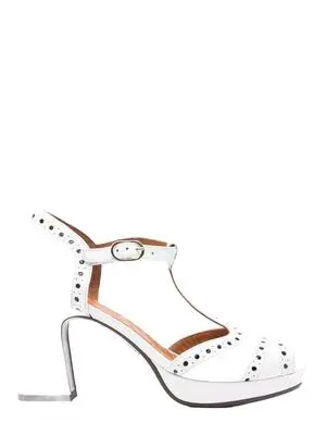Chie Mihara T-strap Open-toe Heeled Sandals - White