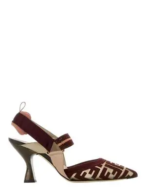 Fendi Colibri Monogram-pattern Pumps - Red