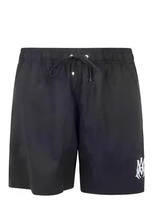 Amiri Logo Swim Shorts - Black