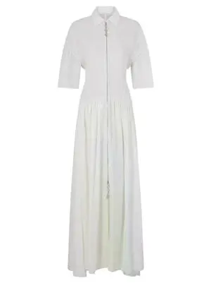Rabanne Zip-fastening Maxi Dress - White