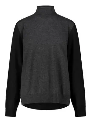 MAISON MARGIELA Colour Block Roll-neck Sweater - Grey