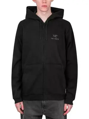 Arc'teryx Zip-up Hoodie With Logo Embroidery - Black