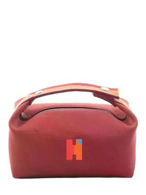 Hermès 2010-2025 Small Toile Bride A Brac Case Handbag - Brown